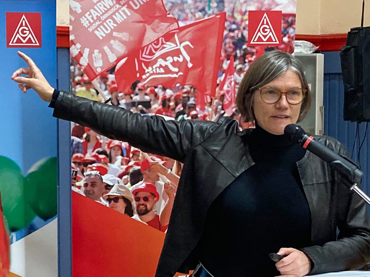 Christiane Benner zu Gast in Münchberg